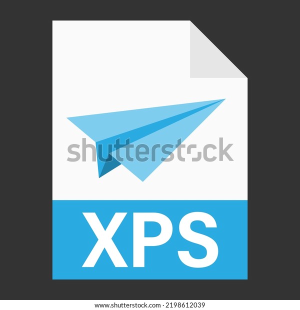 Modern Flat Design Xps File Icon Stock Vector (Royalty Free) 2198612039 ...