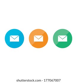 Modern Flat Mail Icons Stock Vector (Royalty Free) 177067007 | Shutterstock