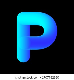 Modern Fluid Alphabet Font 3d Gradient Stock Vector (Royalty Free ...