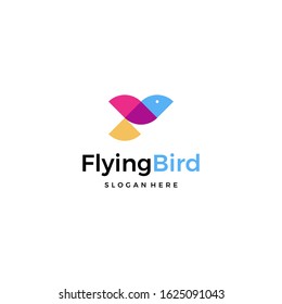 Modern Flying Bird Logo Template Stock Vector (Royalty Free) 1625091043