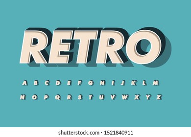 Modern Font 3d Bold Alphabet Stock Vector (Royalty Free) 1520850029 ...