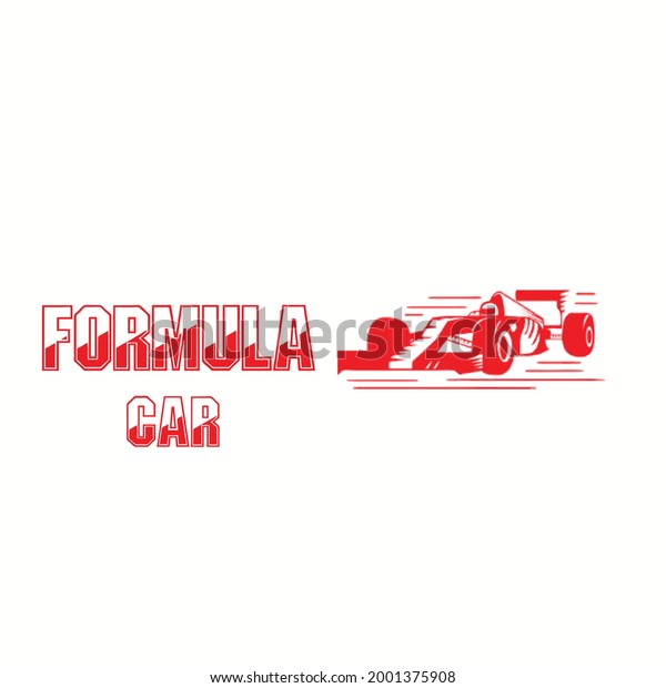 Modern Formula Car Icon Logo Stock Vector (Royalty Free) 2001375908 ...