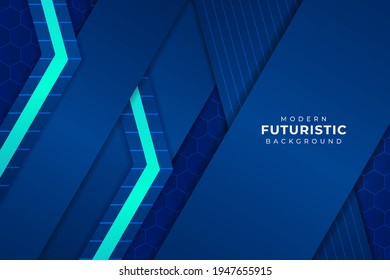 Modern Futuristic Background Light Blue Overlapped Stock Vector ...