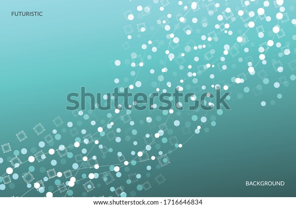 Modern Futuristic Geometric Background Design Template Stock Vector ...