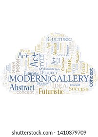 Modern Gallery Word Cloud Wordcloud Made Stock Vector (Royalty Free ...