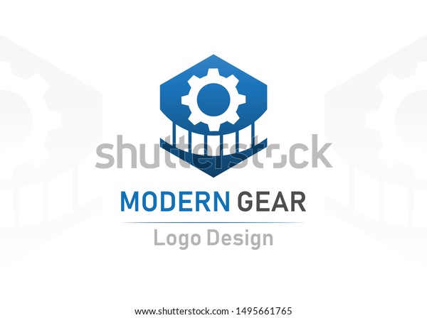Modern Gear Logo Ready Use Editable Stock Vector (Royalty Free ...