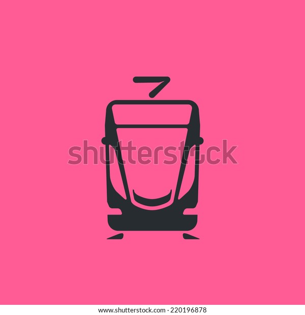 Modern General Tram Lrt Icon Electric Stock Vector (Royalty Free ...