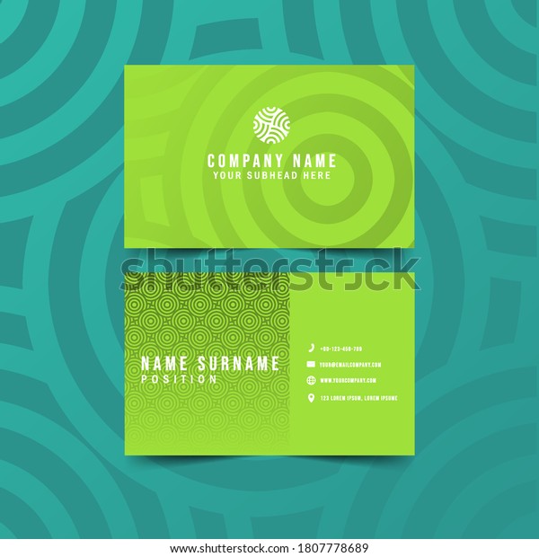 Modern Geometric Business Card Geometric Patternvector Stock Vector ...