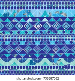 Modern Geometric Vector Seamless Border Pattern Stock Vector (Royalty ...