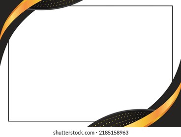 Modern Gold Gradient Background Certificate Stock Vector (Royalty Free ...