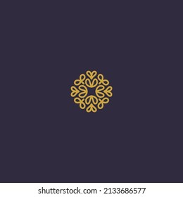 Modern Gold Logo Design Vector Illustrator Stock Vector (Royalty Free ...