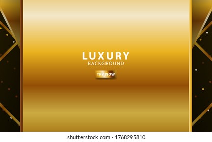 Golden Banner Template Black Radial Gradient Stock Vector (Royalty Free ...