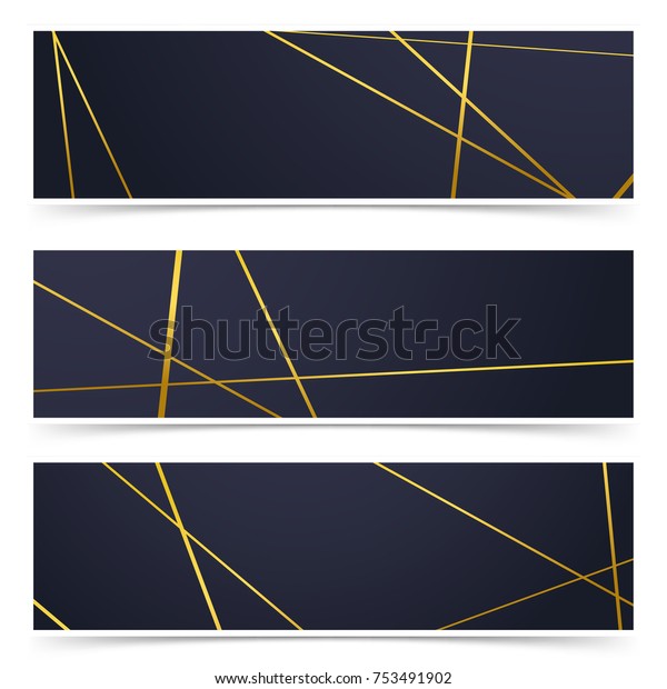Modern Golden Line Pattern Contemporary Minimalistic Stock Vector ...