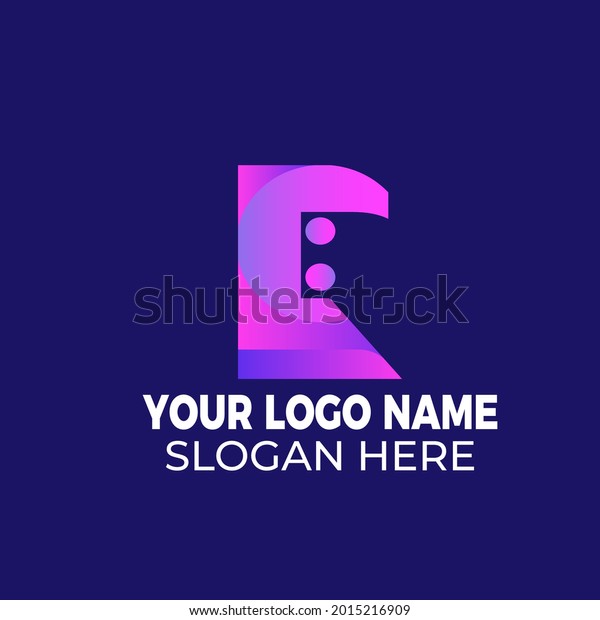 Modern Gradient Symbol Logo Design Concept Stock Vector (Royalty Free ...
