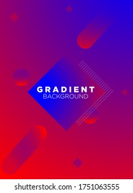 Modern Gradients Background Poster Design Trendy Stock Vector (Royalty ...