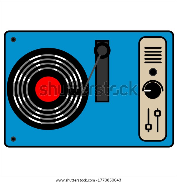 Modern Gramophone Illustration Animation Stock Vector (Royalty Free ...