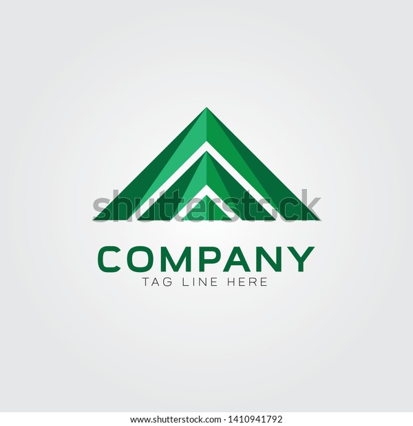 Modern Green Arrow Logo Elegant Design Stock Vector (Royalty Free ...