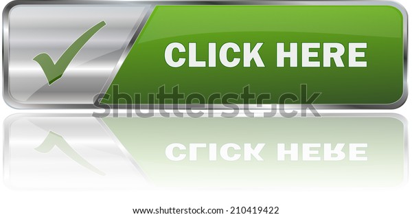 Modern Green Click Here Sign Stock Vector (Royalty Free) 210419422