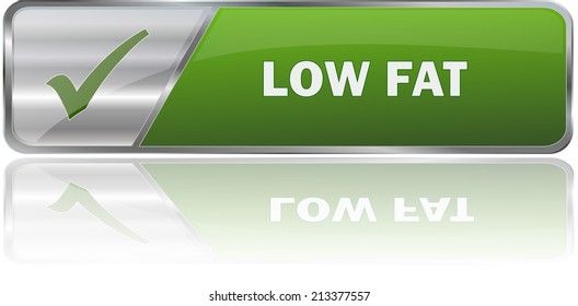 Modern Green Low Fat Label Stock Vector (Royalty Free) 213377557 ...