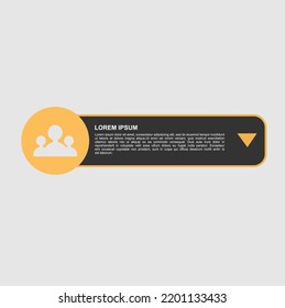 Modern Group Symbol Infographic Element Your Stock Vector (Royalty Free ...