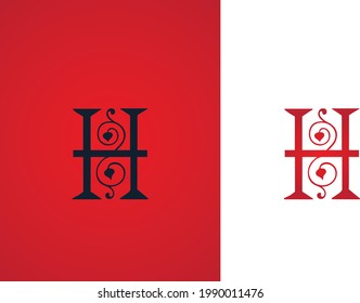 Modern H Vector Logo Template Design Stock Vector (Royalty Free ...