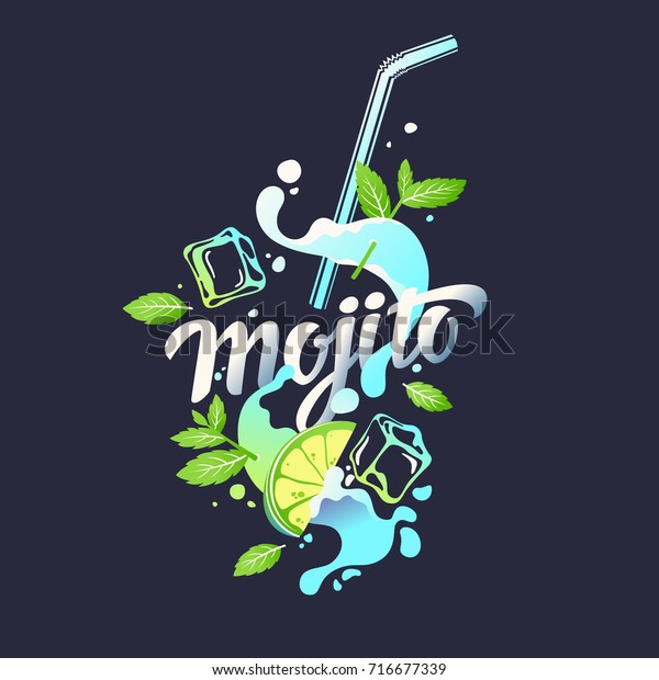 Modern Hand Drawn Lettering Label Alcohol Stock Vector (Royalty Free ...