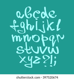 English Alphabet Calligraphy Lettering Modern Style : image vectorielle ...