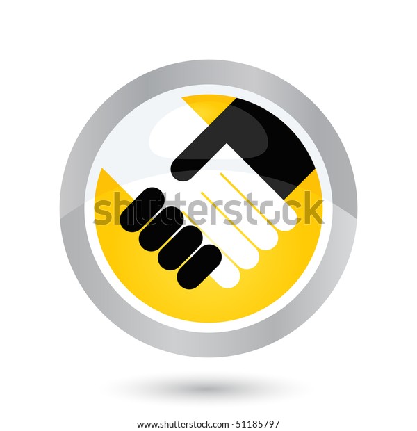 Modern Handshake Sign Stock Vector (Royalty Free) 51185797 | Shutterstock