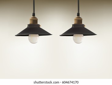 Set Hanging Lamp Vector Illustration Stock Vector (Royalty Free) 714893710