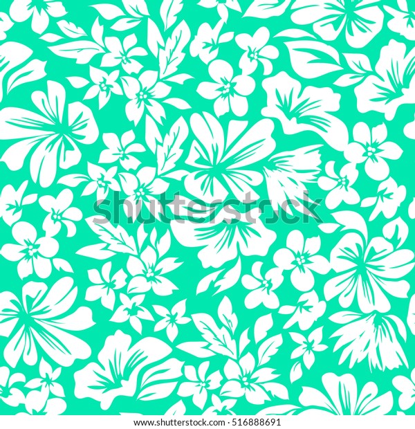 Modern Hawaiian Print Seamless Background Stock Vector (Royalty Free ...