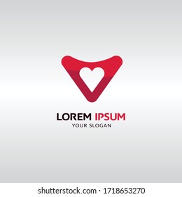 Modern Heart Shape Logo Your Brand Stock Vector (Royalty Free ...