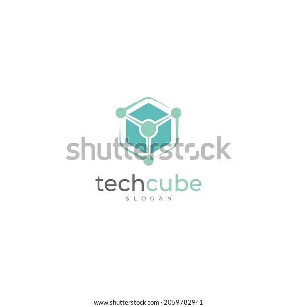 Modern Hexagon Box Cube Tech Technology Stock Vector (Royalty Free ...