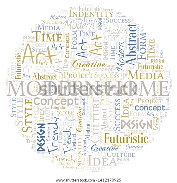 Modern Home Word Cloud Wordcloud Made Stock Vector (Royalty Free ...