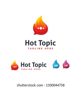 Modern Hot Topic Logo Template Stock Vector (Royalty Free) 1330044758 ...
