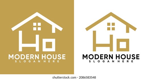 Modern House Logo Design Creative Concept Stock Vector (Royalty Free ...