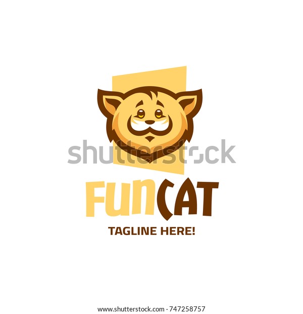 Modern Humorous Logo Template Image Yellow Stock Vector (Royalty Free ...