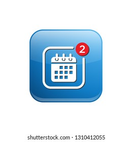 Modern Icon Calendar Button Applications Stock Vector (Royalty Free ...