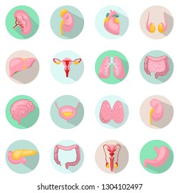Modern Icons Vector Set Long Shadow Stock Vector (Royalty Free ...