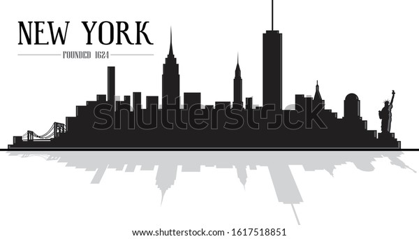 Modern Illustrated Black White Vector City: vector de stock (libre de ...