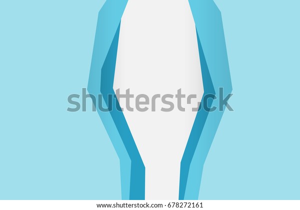 Modern Illustration Blue Abstract Shape Background Stock Vector ...