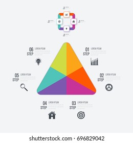 Top Down Bottom Pyramid Business Strategy Stock Vector (Royalty Free ...