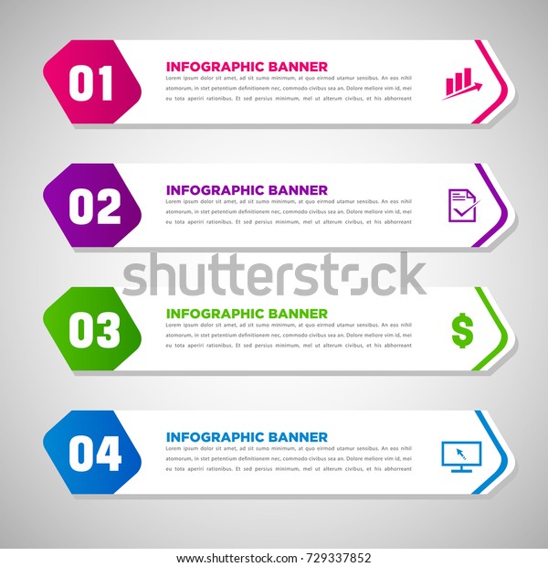 Modern Infographic Banner - vector design