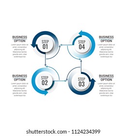 Modern Infographic Choice Template: vector de stock (libre de regalías ...