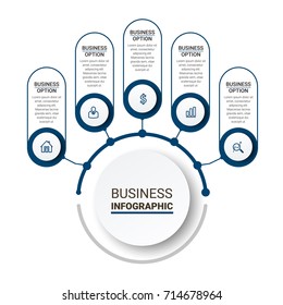 Modern Infographic Connection Template Stock Vector (Royalty Free ...