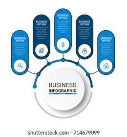 Modern Infographic Connection Template Stock Vector (Royalty Free ...