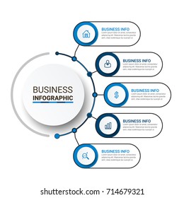 Modern Infographic Connection Template Stock Vector (Royalty Free ...