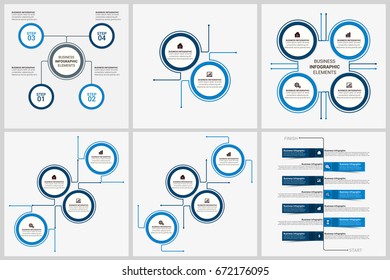 Modern Infographic Connection Templates Set Stock Vector (Royalty Free ...