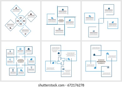 Modern Infographic Connection Templates Set Stock Vector (Royalty Free ...