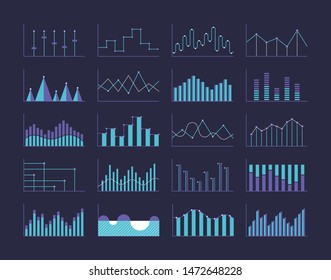 Histogram Charts Business Infographic Template Stock Stock Vector ...