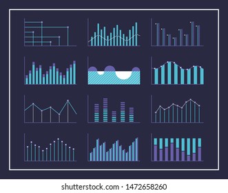 4,281 Modern modern infographic vector template with statistics graphs ...